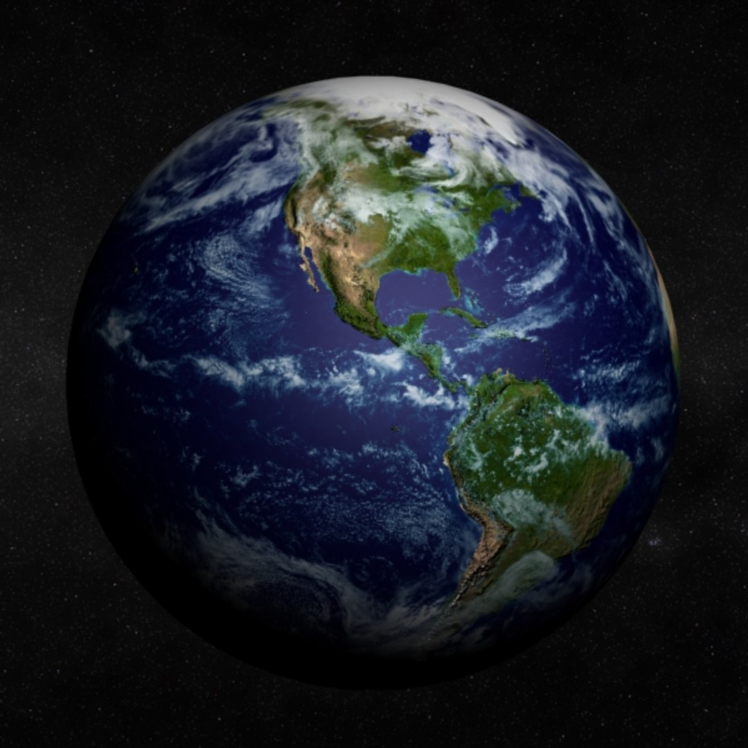 earth land ocean 3d max