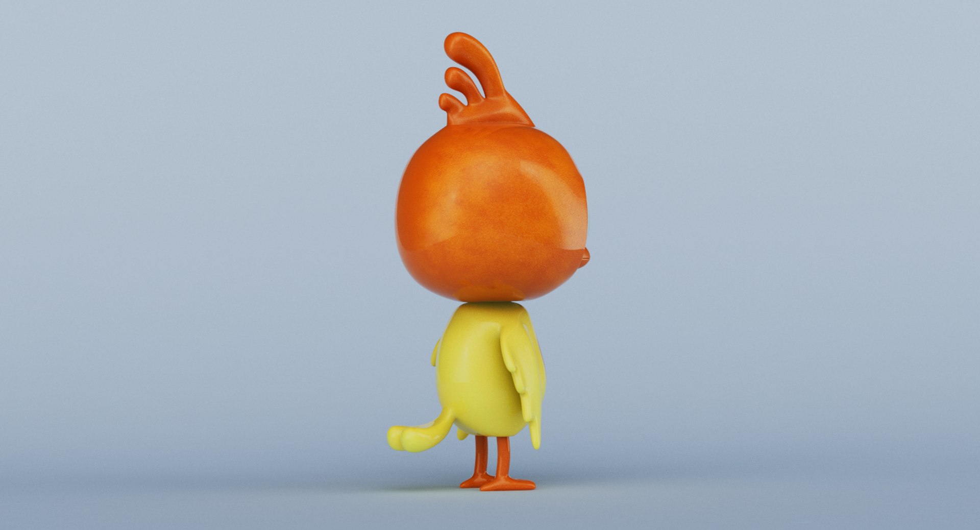 3D Cartoon Bird - TurboSquid 1190327