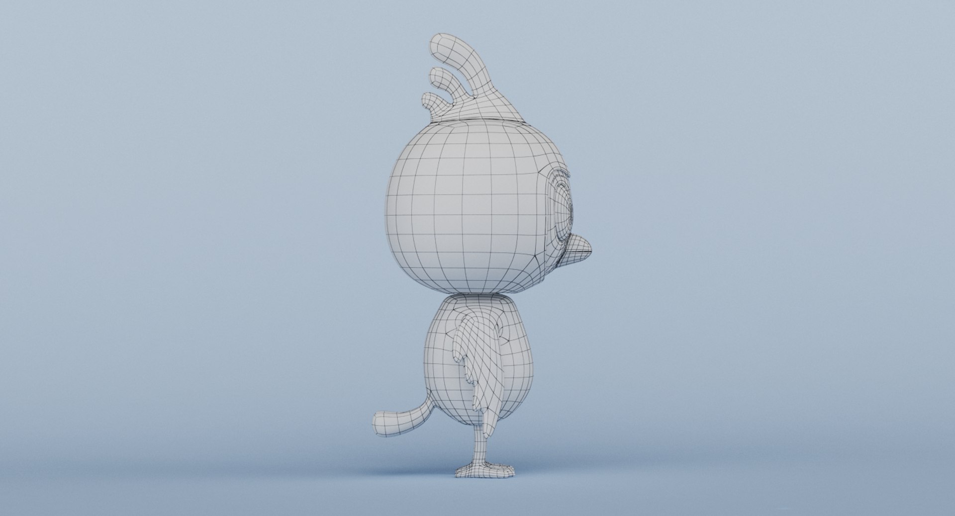 3D Cartoon Bird - TurboSquid 1190327