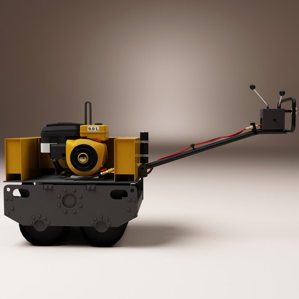 3d model vibratory road roller jvr-700