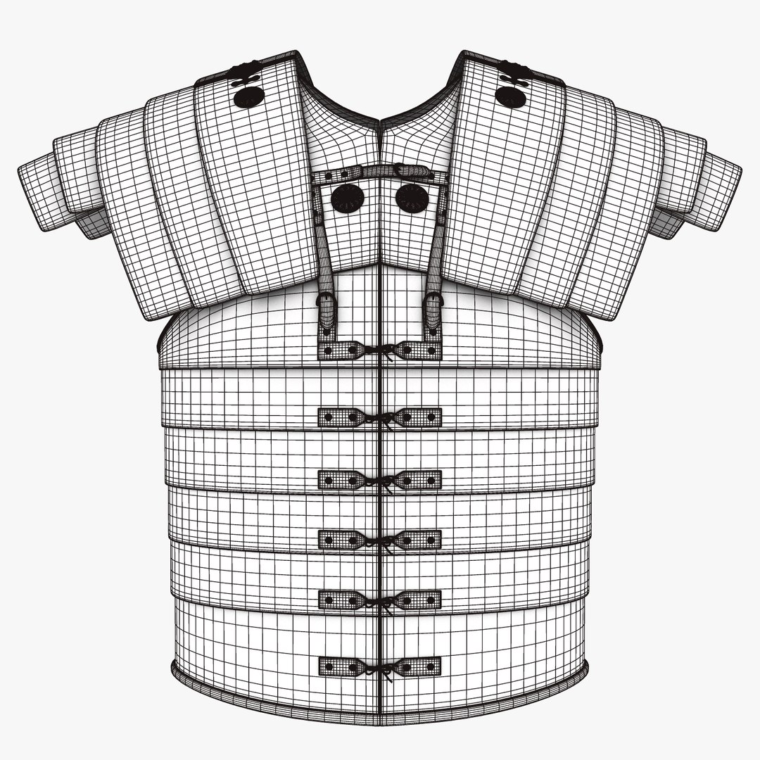 Roman Soldier Body Armor Obj