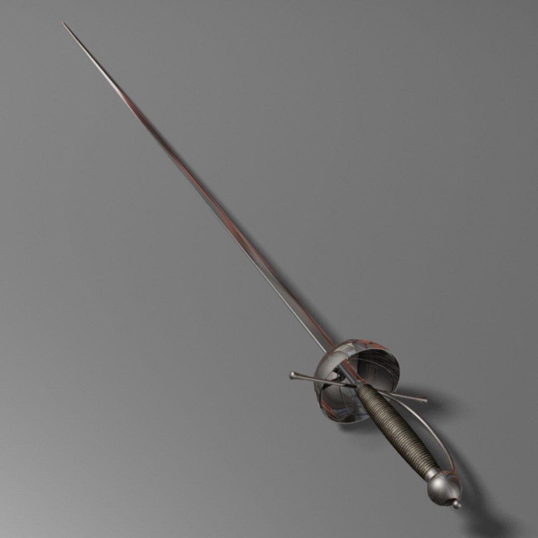 3d Model Rapier