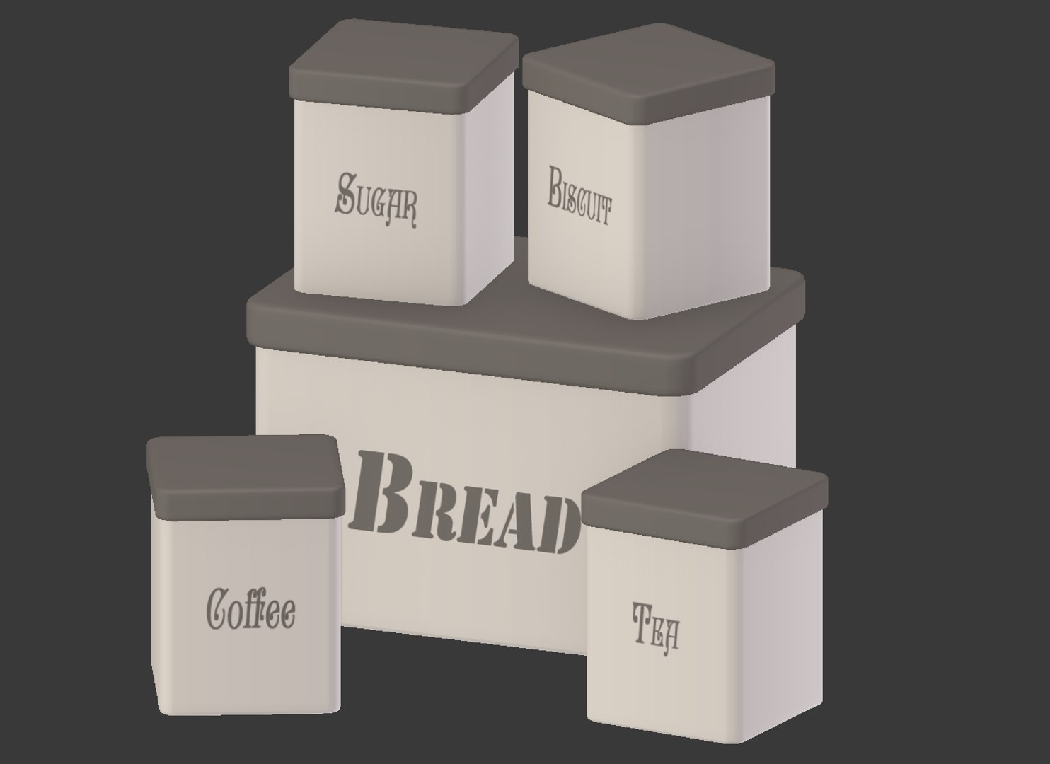 3D kitchen container set - - TurboSquid 1214152