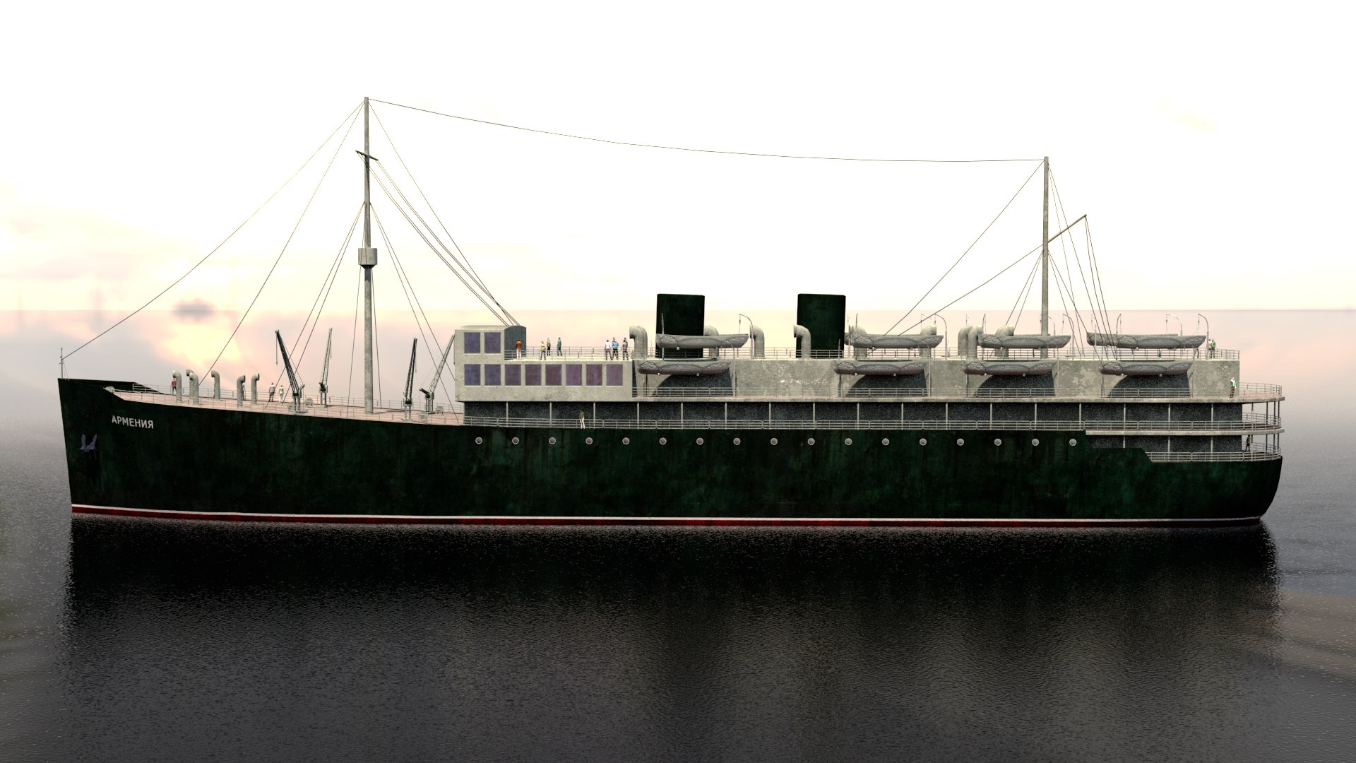 3D Ship Armenia Hospital - TurboSquid 1966859