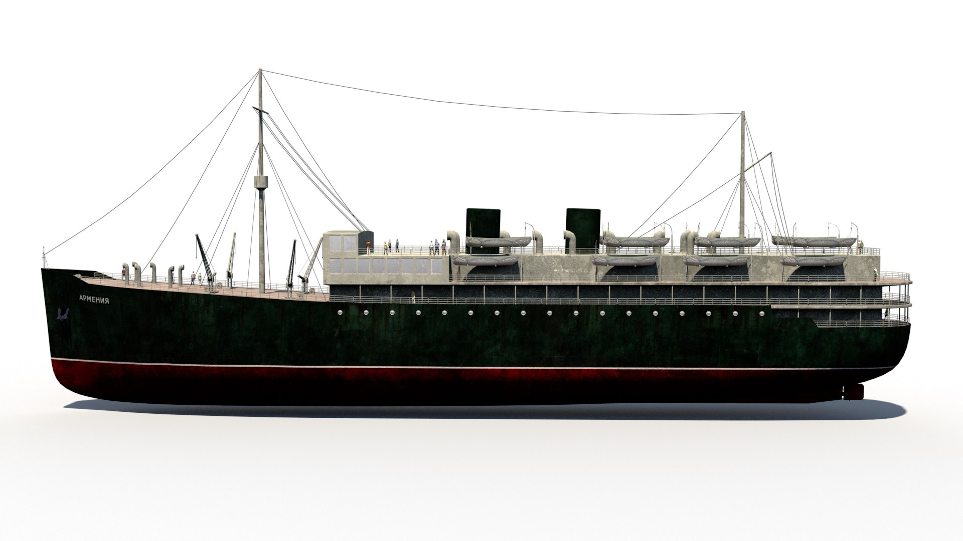 3D Ship Armenia Hospital - TurboSquid 1966859