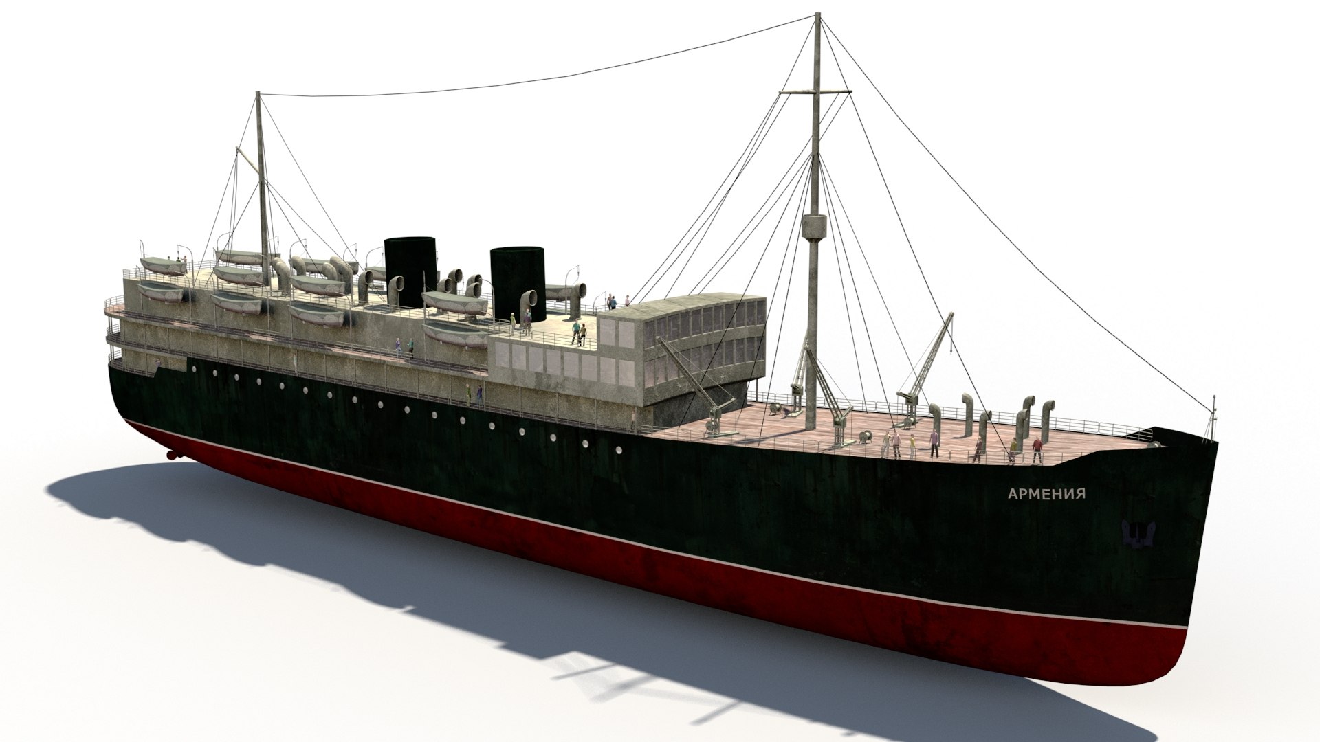 3D Ship Armenia Hospital - TurboSquid 1966859
