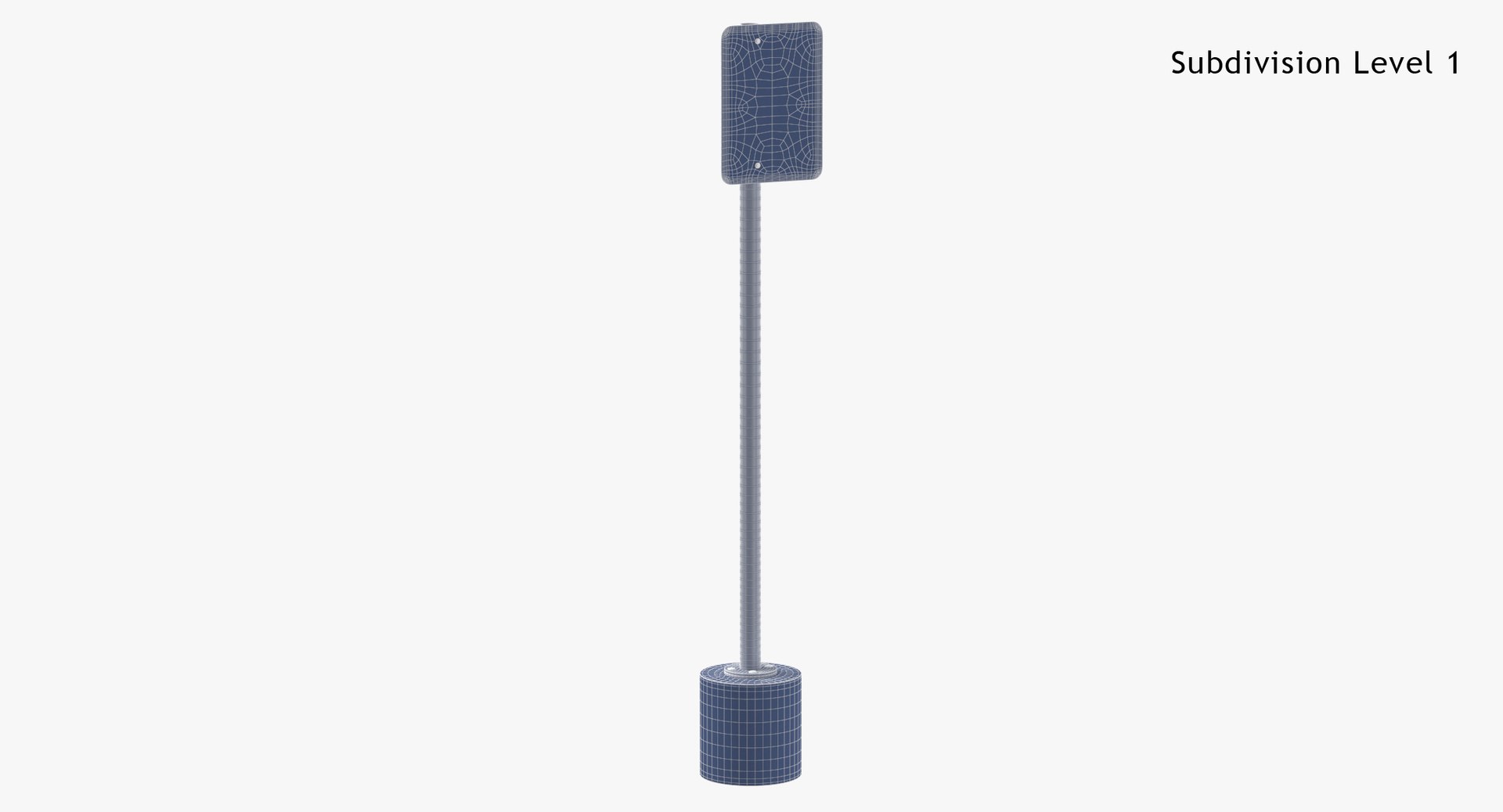 Bus Stop Signs 03 Cylinder Square and U Shape Pole model - TurboSquid ...