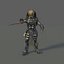 predator alien face 3d model