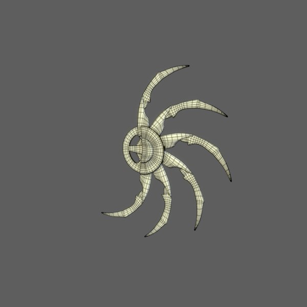 predator alien face 3d model