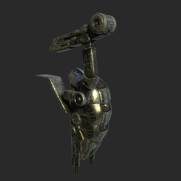 predator alien face 3d model