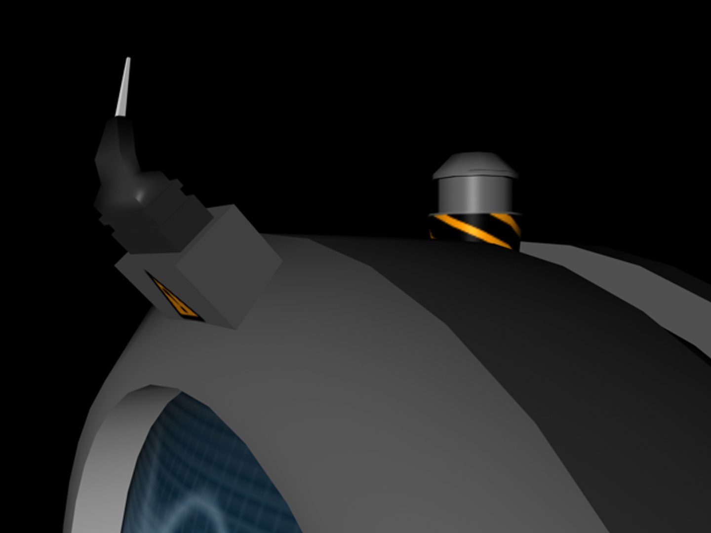 3d Sci-fi Robot Sentry Drone