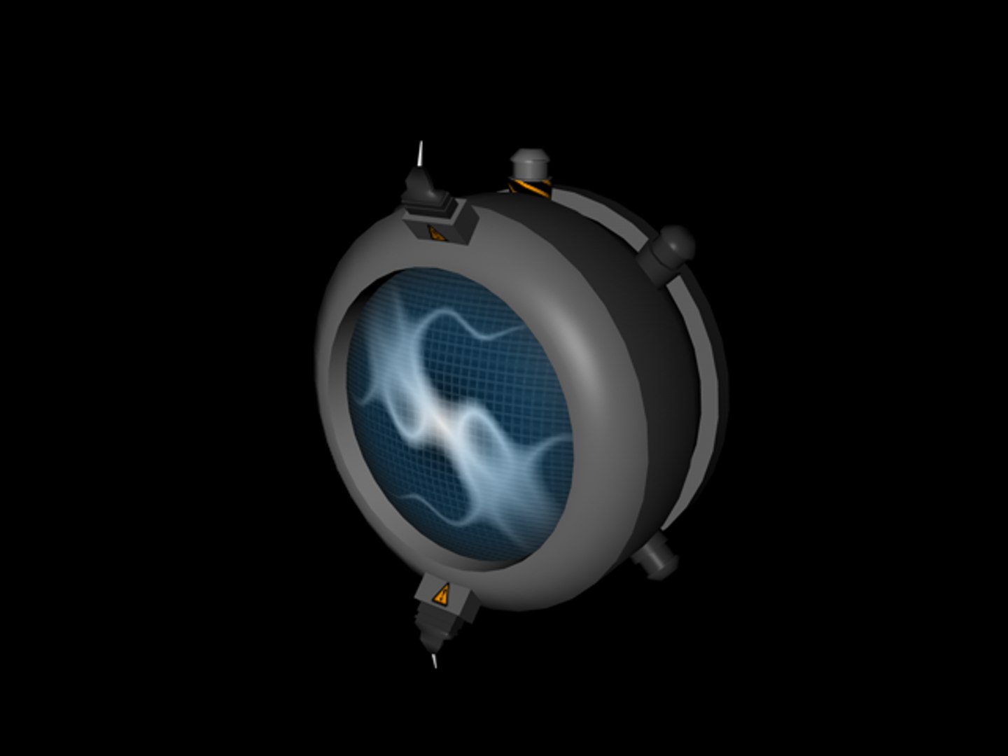 3d Sci-fi Robot Sentry Drone