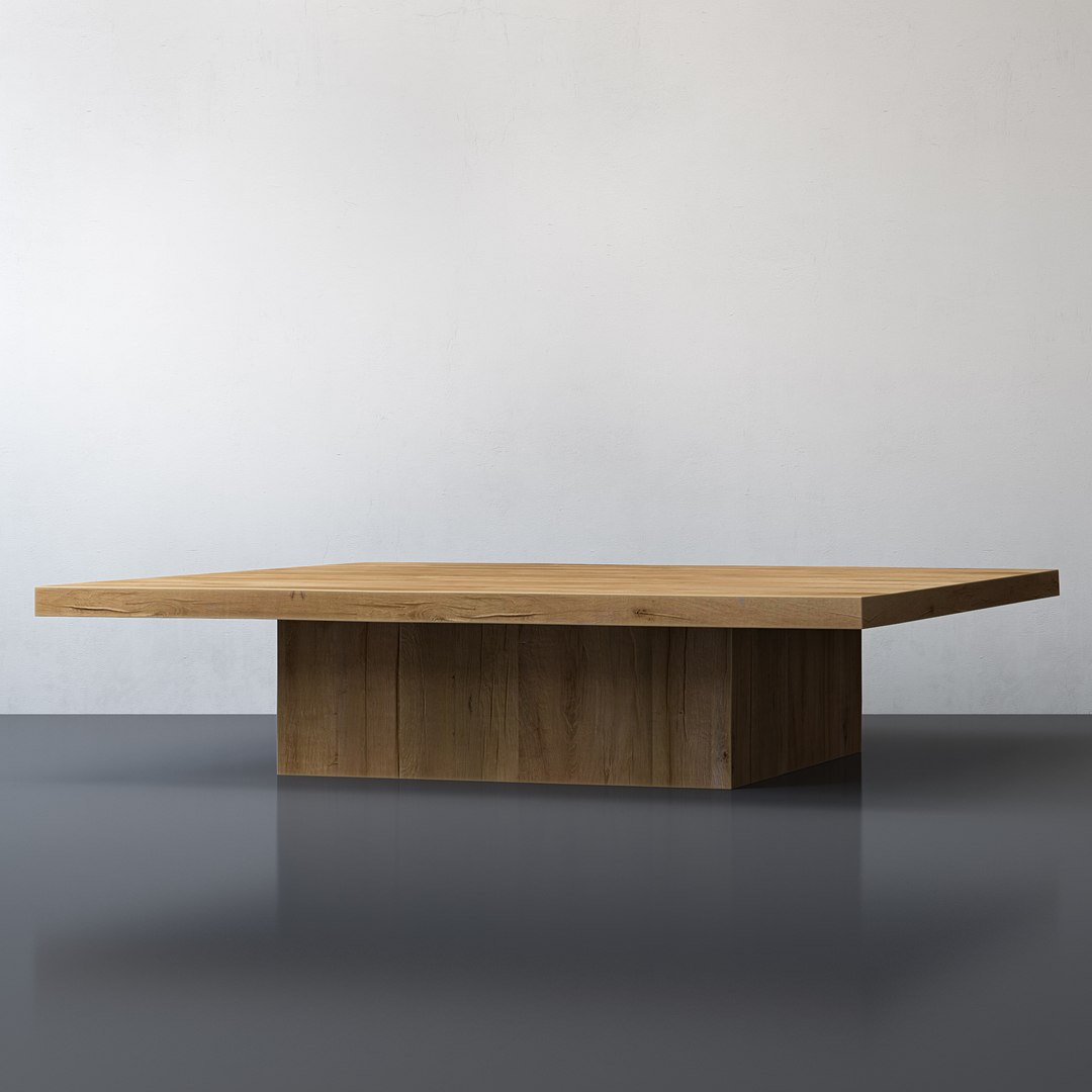 Table Oak 3D Model - TurboSquid 1558053