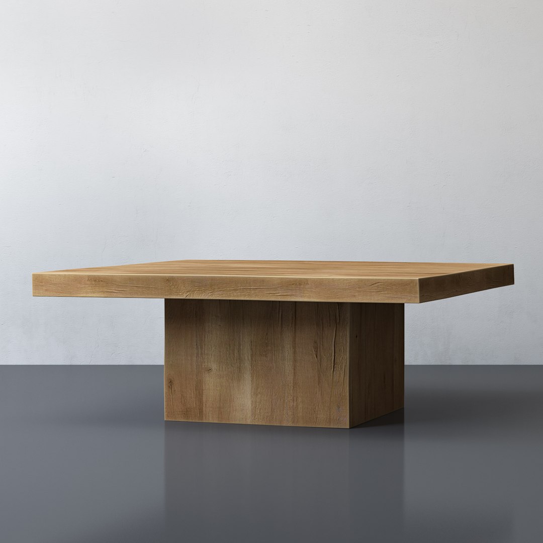 Table Oak 3D Model - TurboSquid 1558053