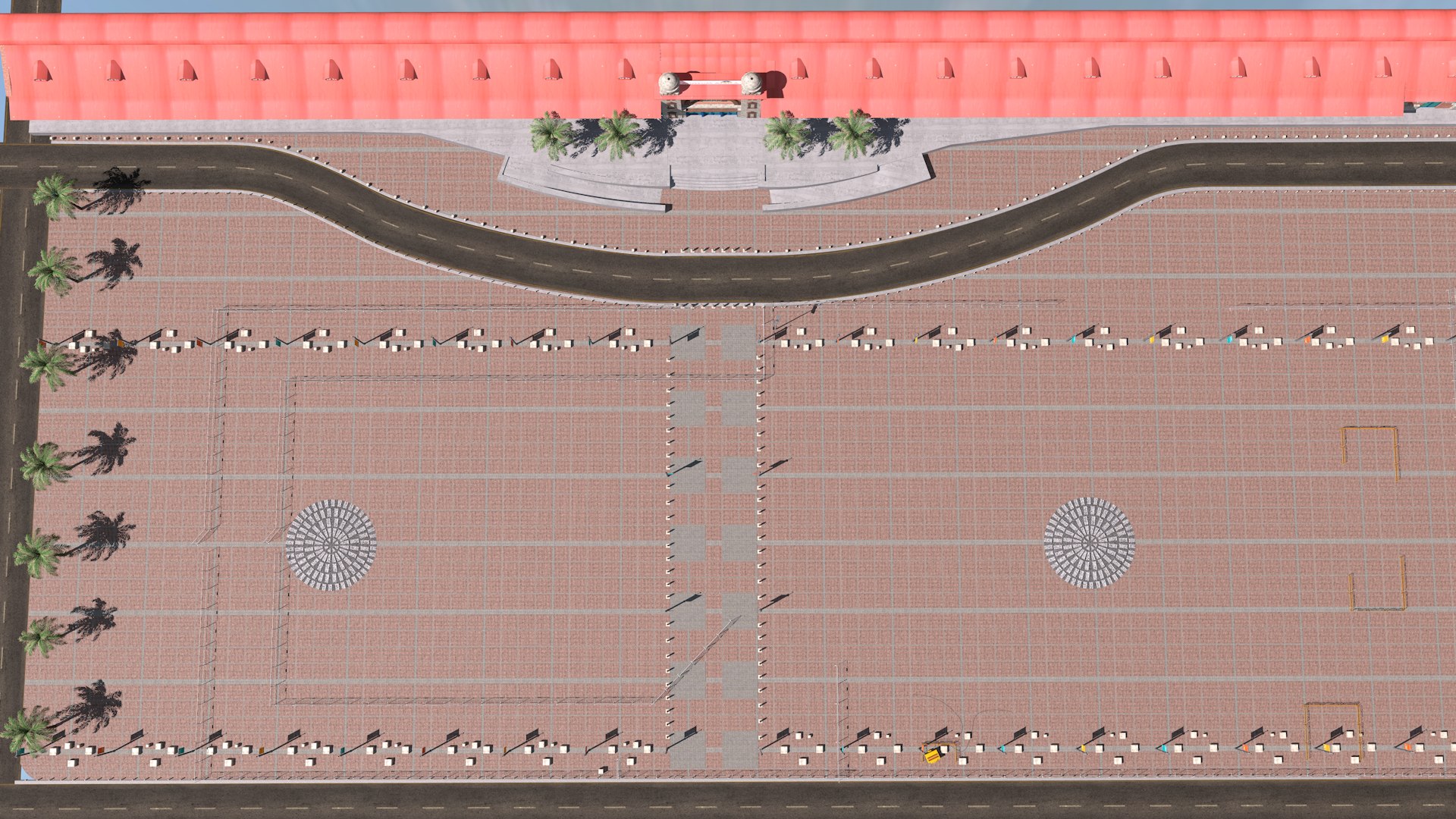 3D Model Mary Fitzgerald Square Johannesburg South Africa Large Outdoor ...