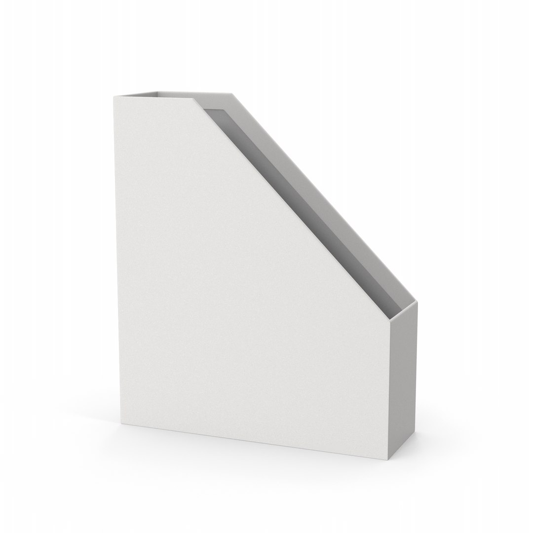 White File Folder Holder 3D - TurboSquid 2148876