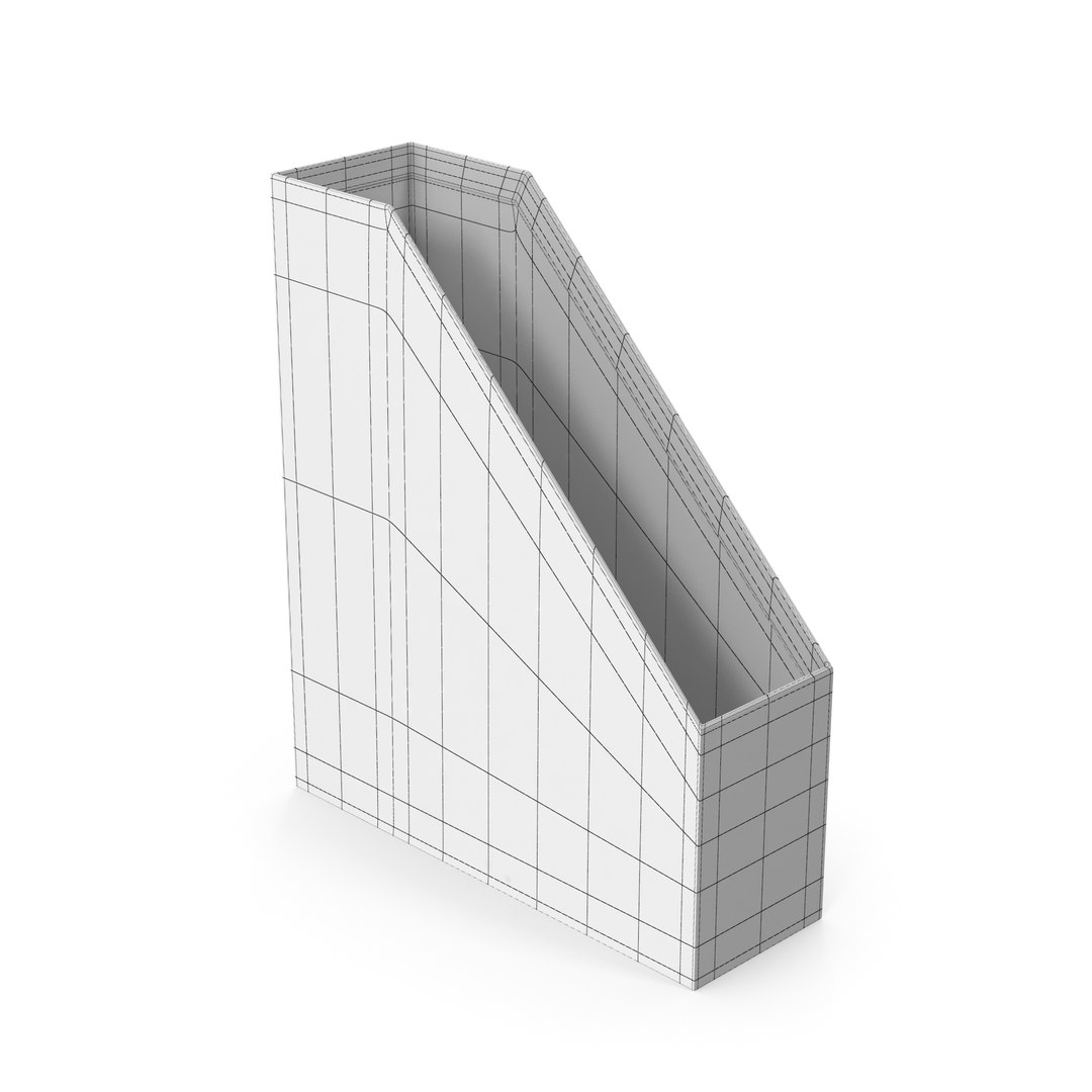 White File Folder Holder 3D - TurboSquid 2148876