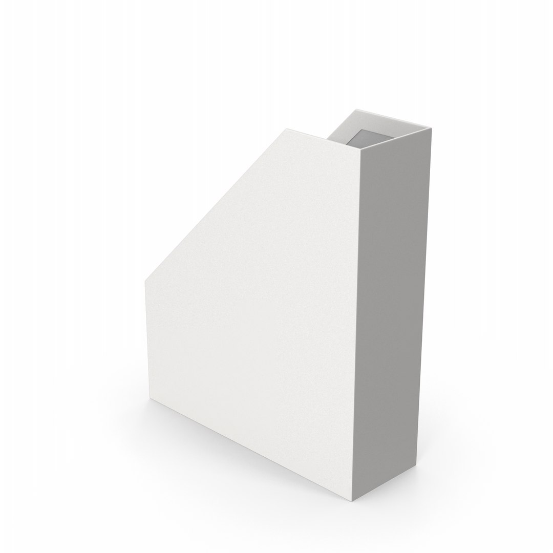 White File Folder Holder 3D - TurboSquid 2148876