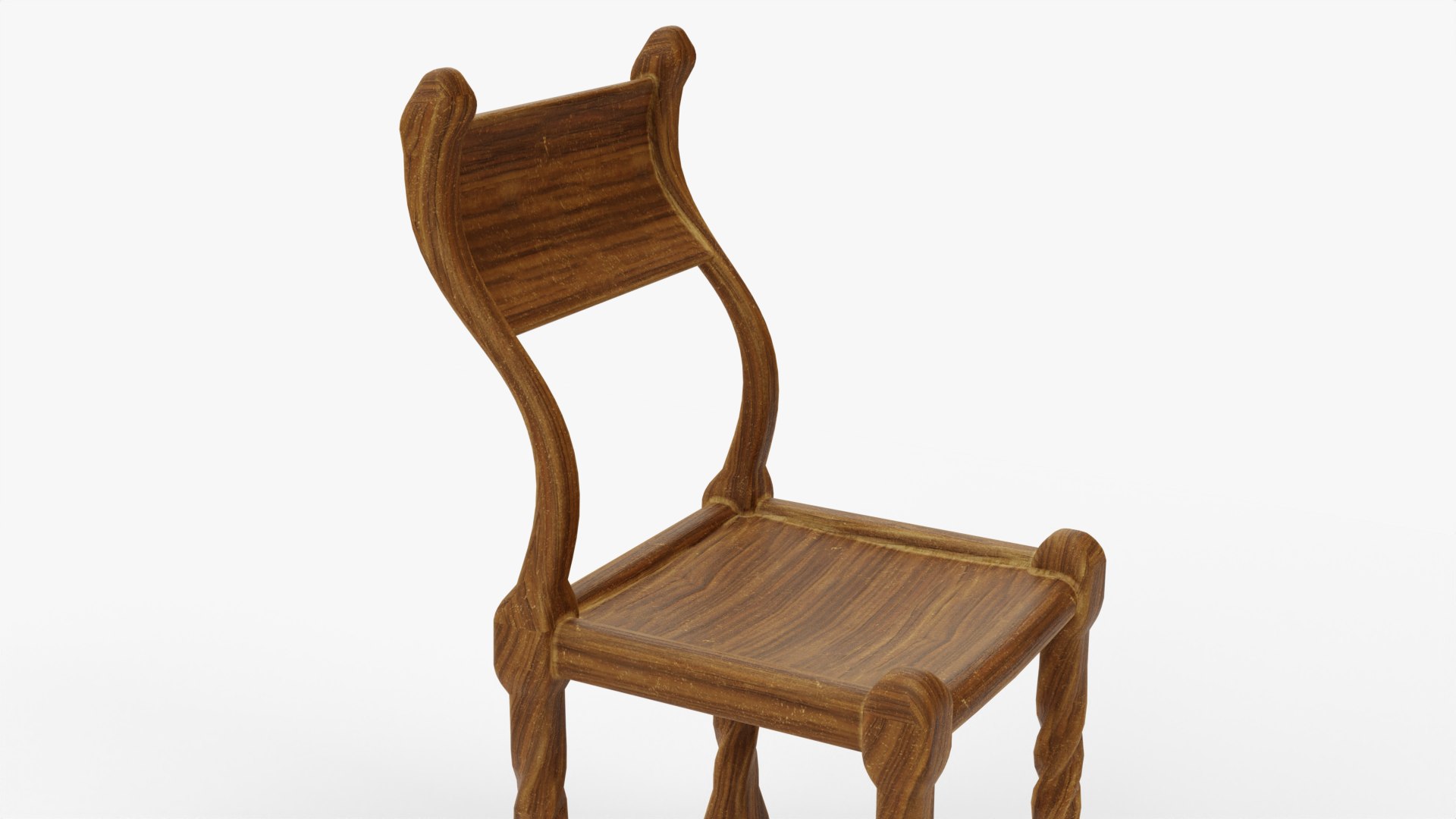 Ukrainian Vintage Chair 3D - TurboSquid 2055458