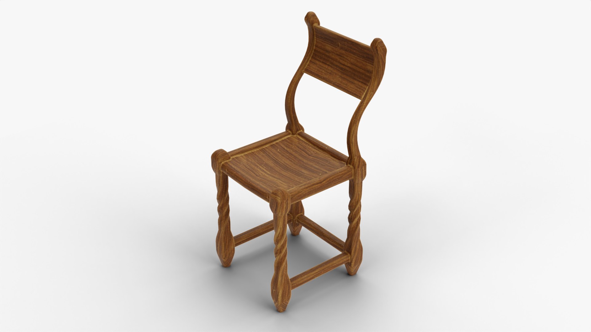 Ukrainian Vintage Chair 3D - TurboSquid 2055458