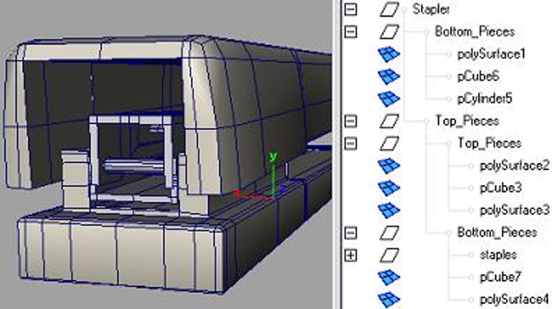 Stapler Staple 3d Obj