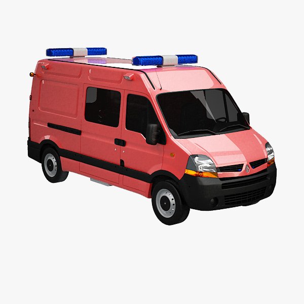 3ds max renault master van emergency