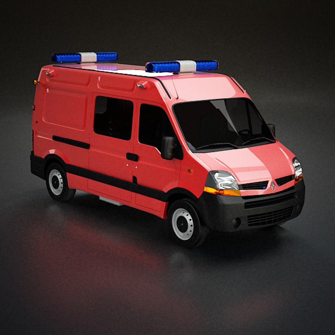 3ds max renault master van emergency