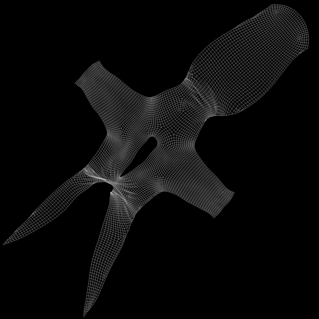 3D Twist Long Drop Blouse Top Model - TurboSquid 1983262