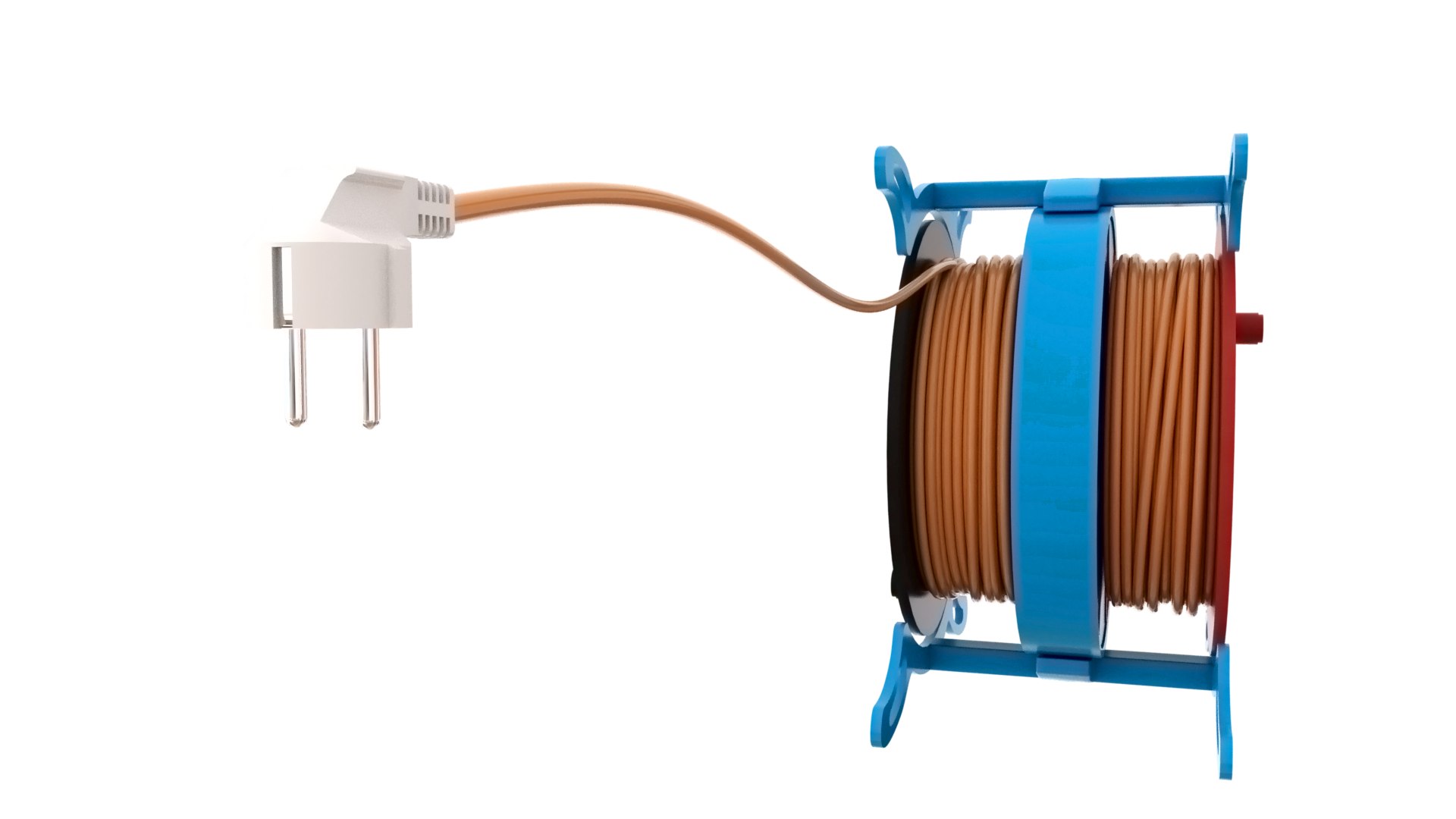 3D 3D Extension Cord Model - TurboSquid 1970279