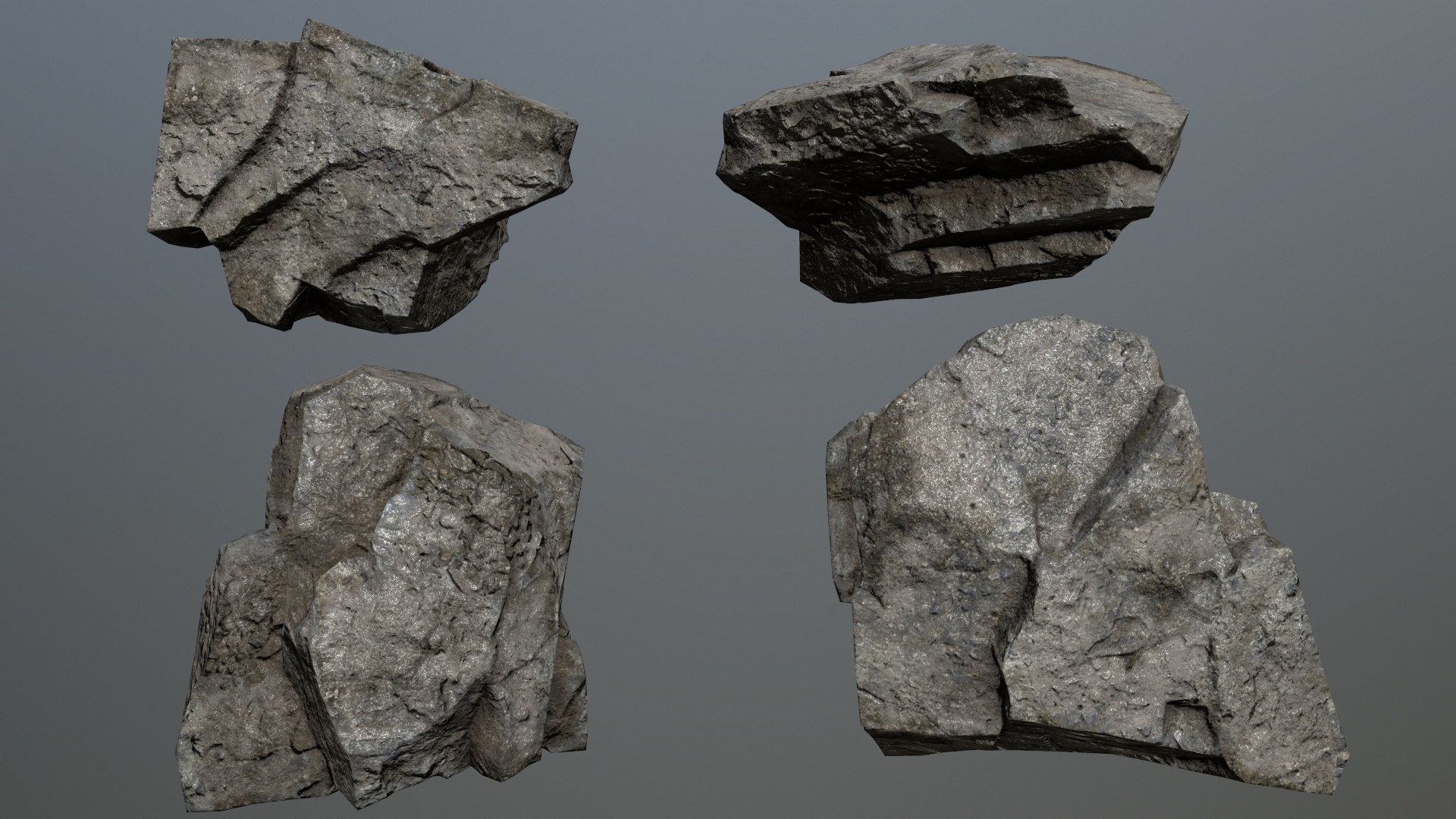 Rock Set 18 3D - TurboSquid 2031392