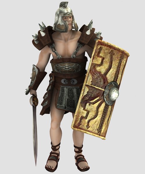3d model character spartacus