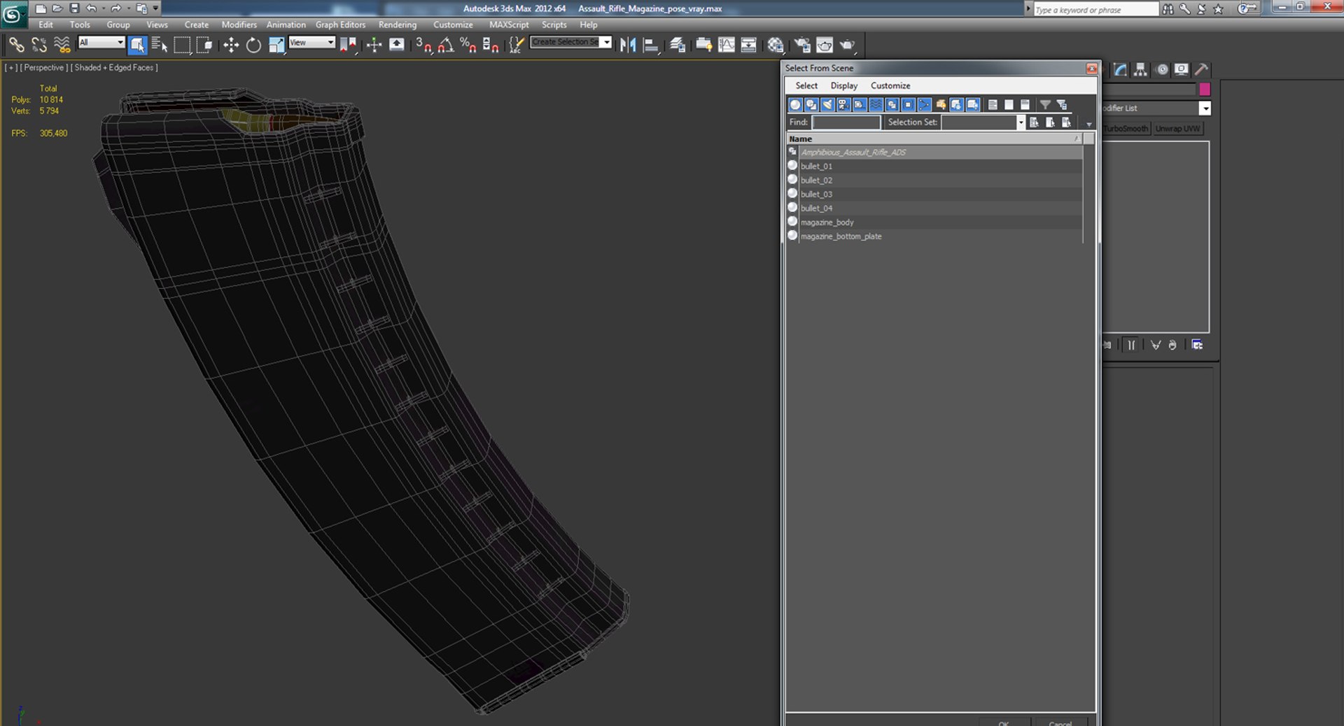 3d 3ds Assault Rifle Magazine