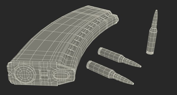 3d 3ds assault rifle magazine