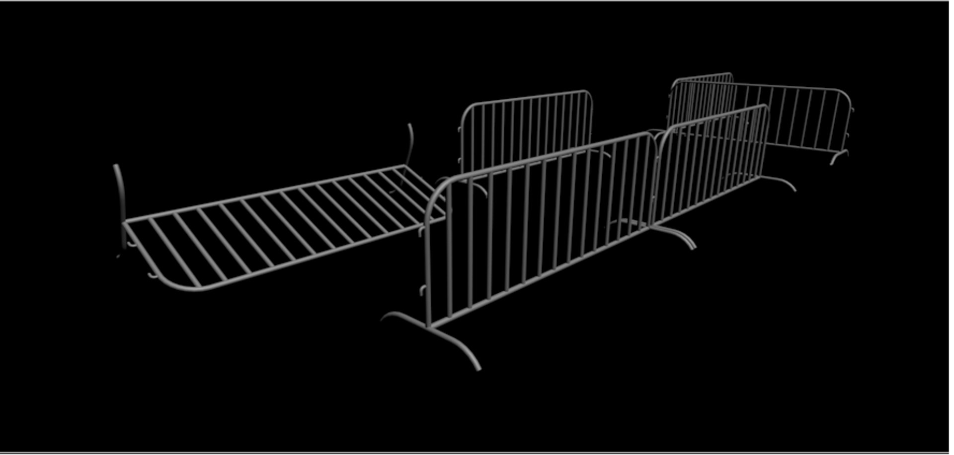 Free Guard Rail 3d Model