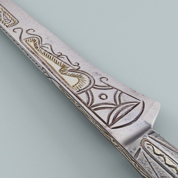 3d model african sword v5