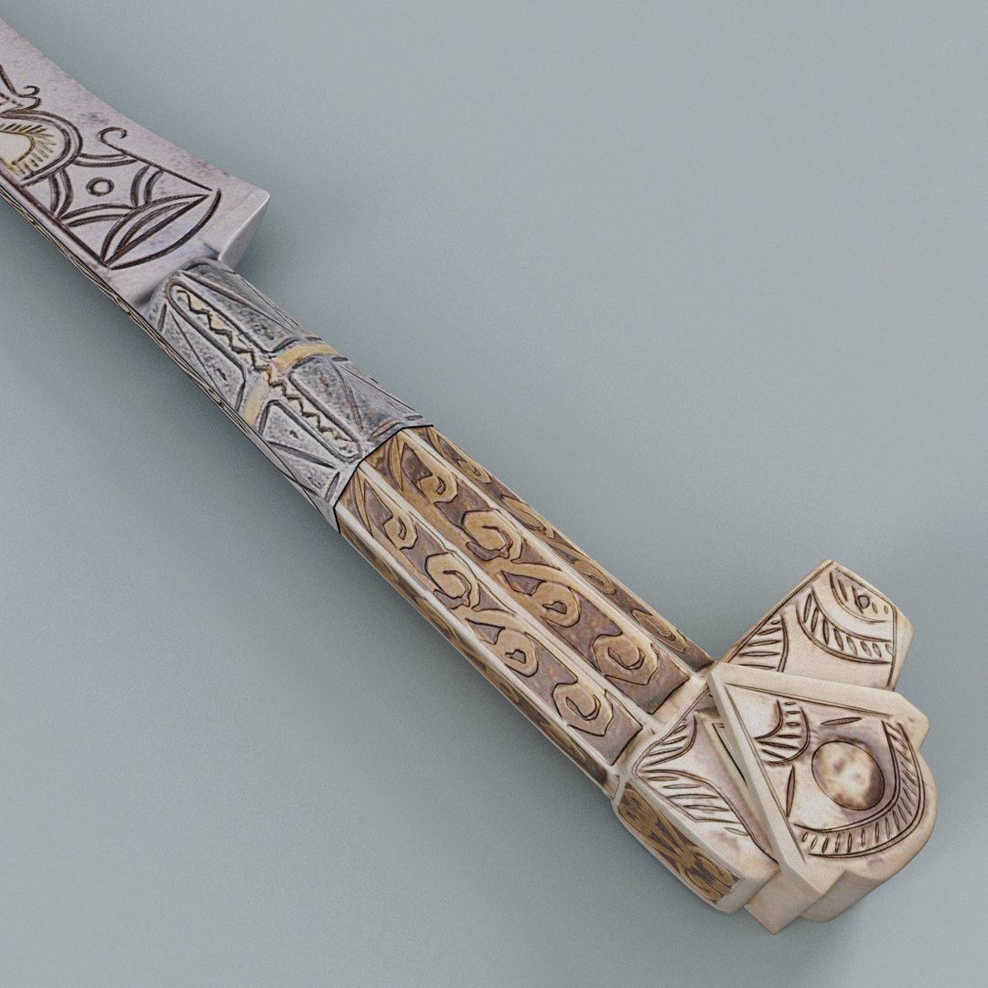 3d model african sword v5