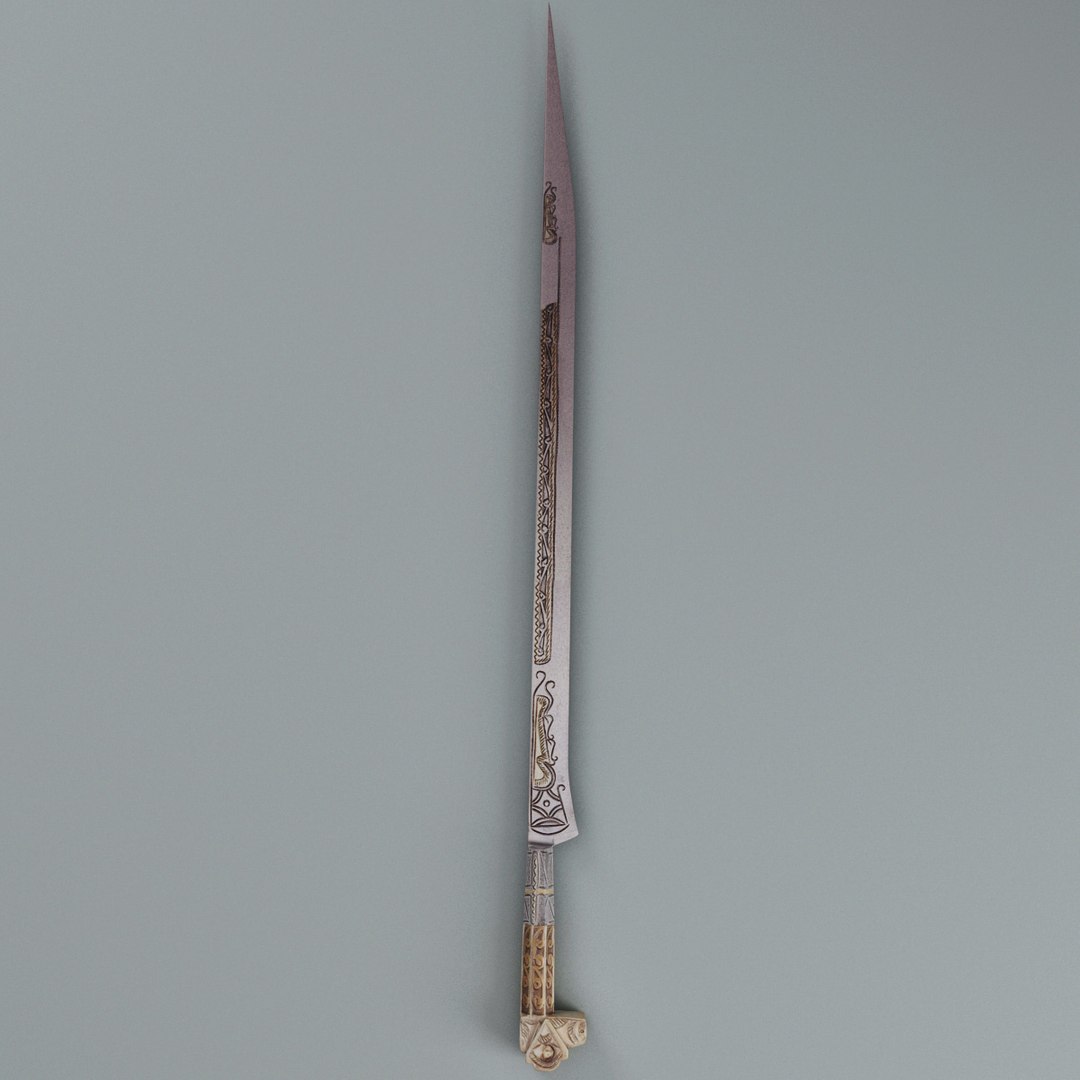 3d Model African Sword V5