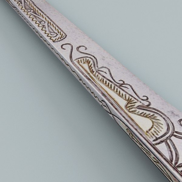 3d model african sword v5