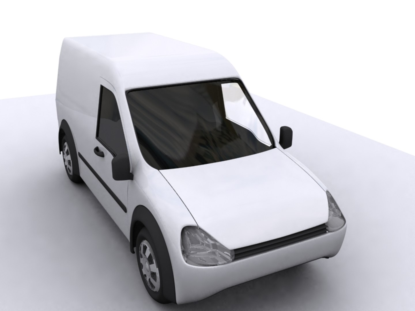 3d model of connect van car auto