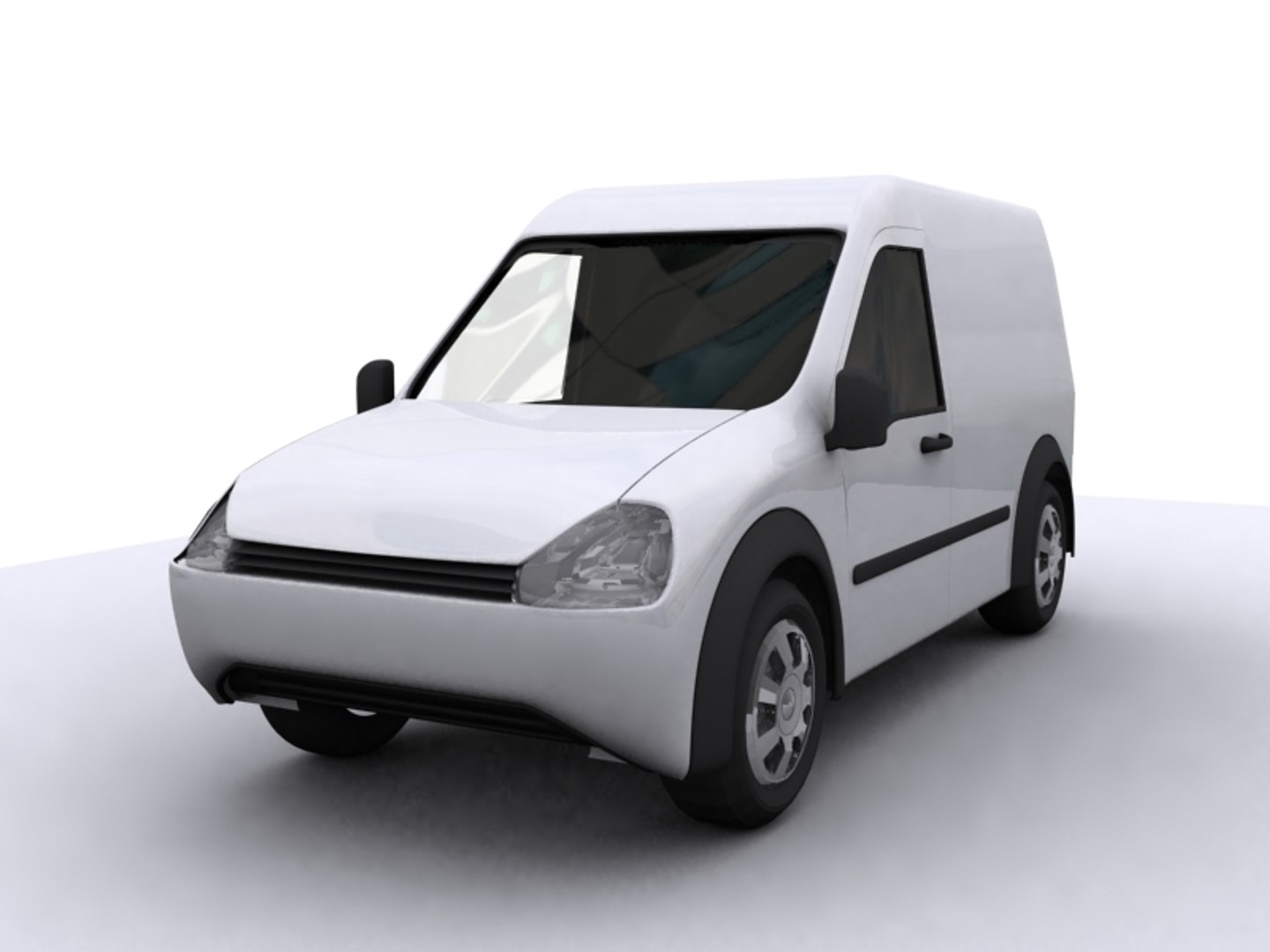 3d model of connect van car auto
