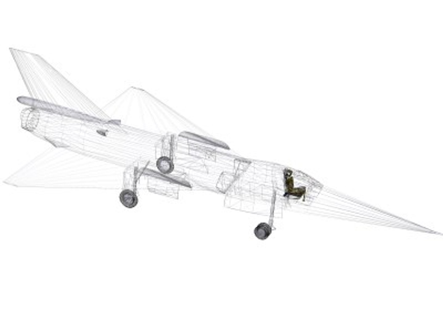 Research Fairey Delta 2 3d Model