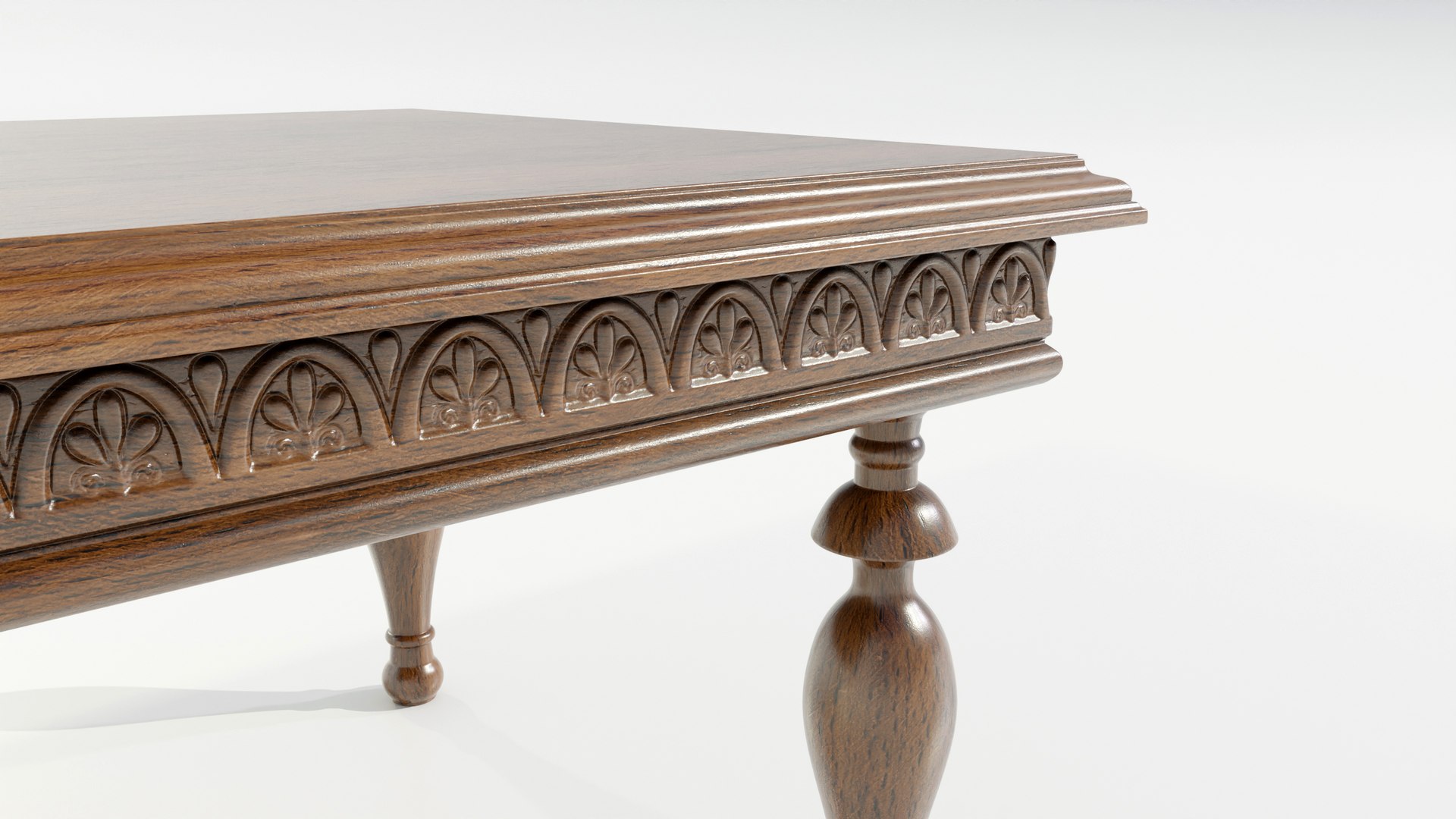 3D Classic Side Table Model - TurboSquid 2035451