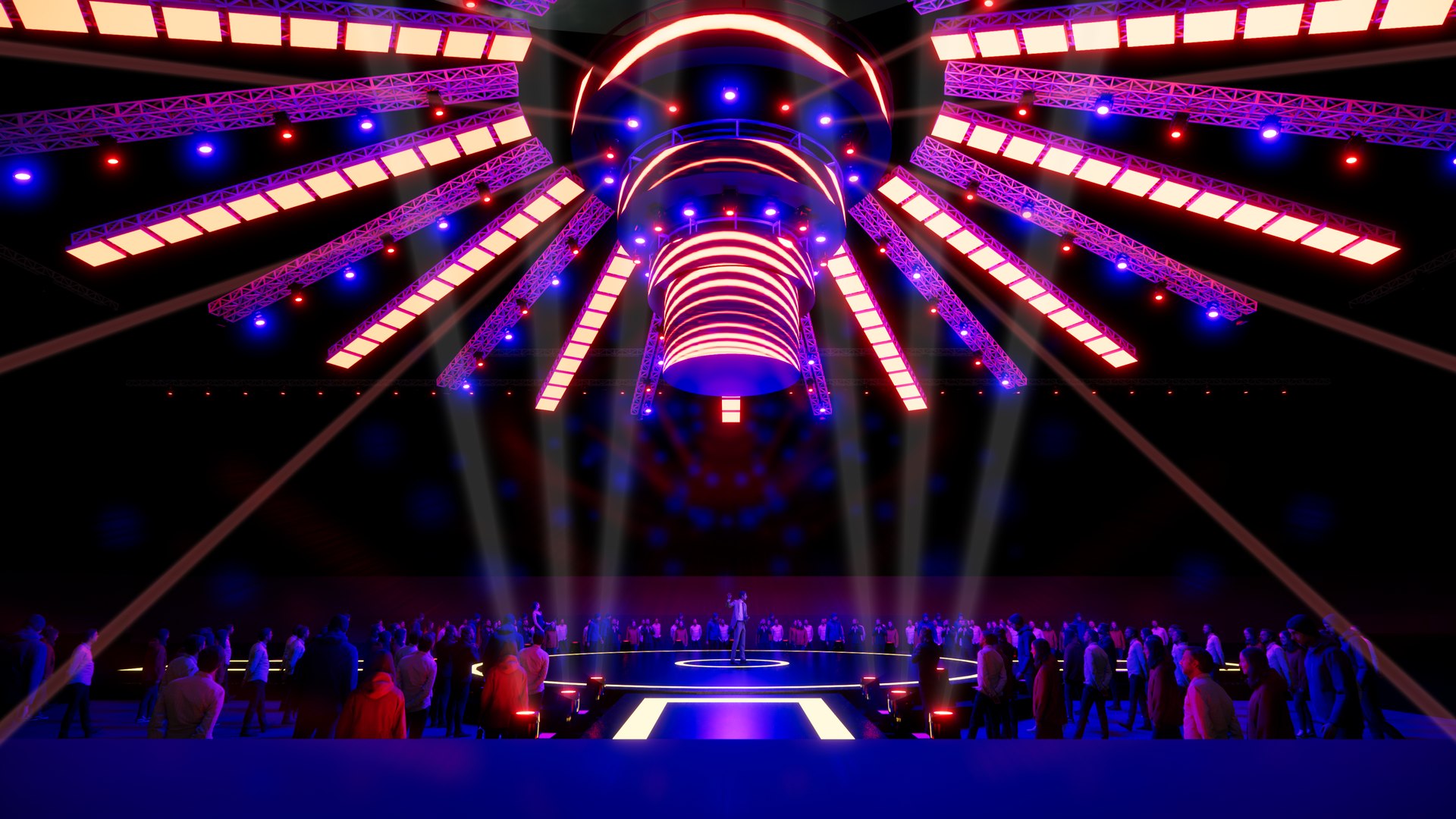 STAGE ROUND EYE CIRCLE DESIGN ALVINSTUDIO 3D - TurboSquid 2105534