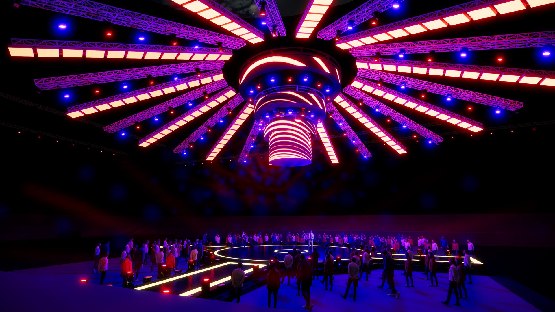 STAGE ROUND EYE CIRCLE DESIGN ALVINSTUDIO 3D - TurboSquid 2105534