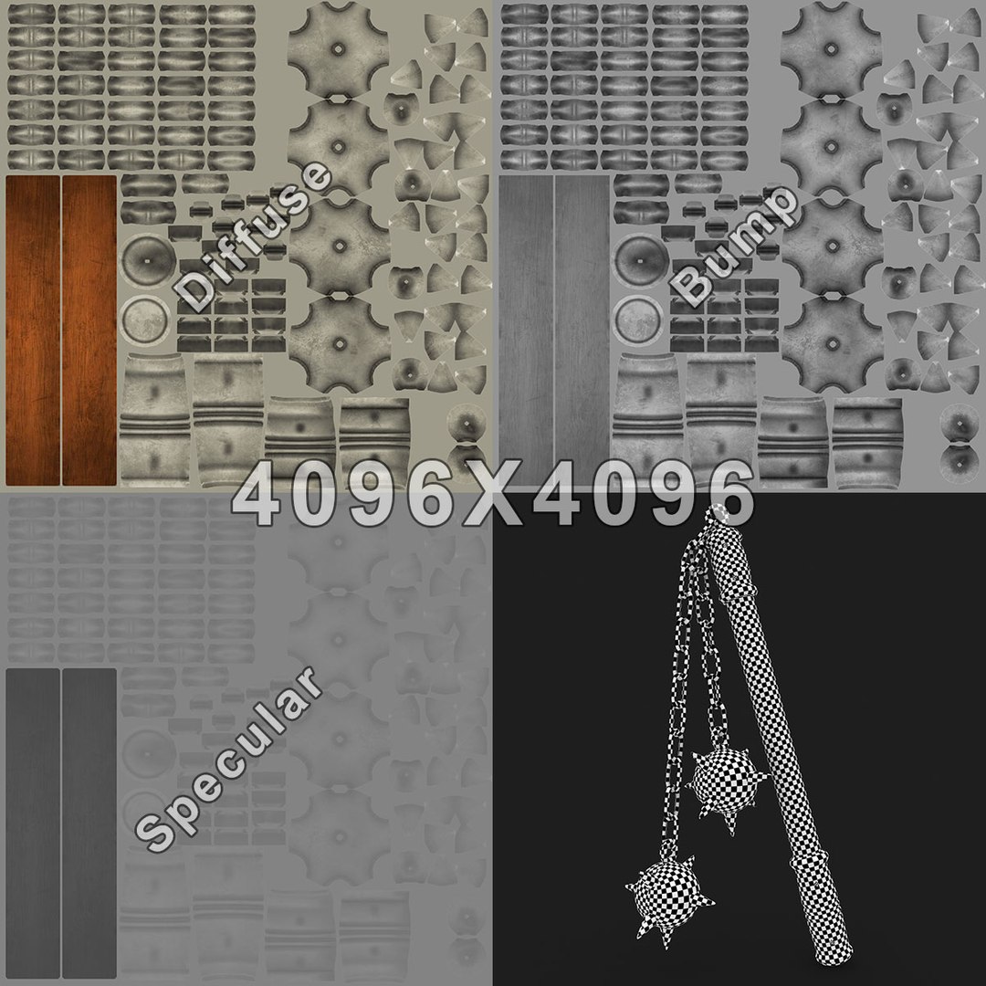 3d flail scanline model