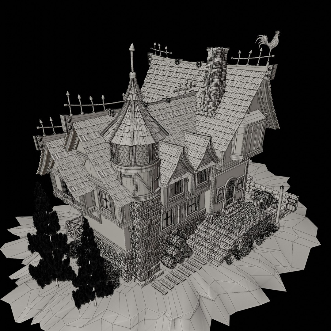 STYLIZED MEDIEVAL BUILDING 04 3D Model - TurboSquid 2145390