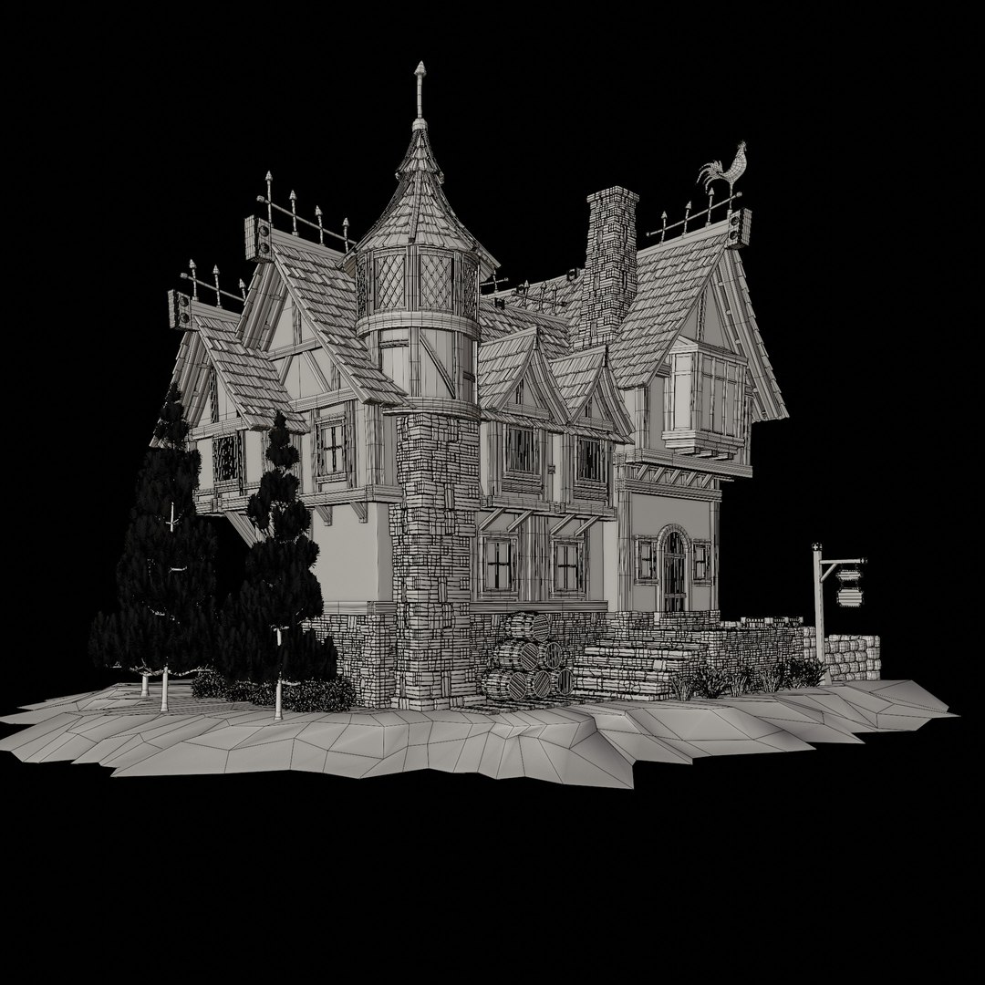 STYLIZED MEDIEVAL BUILDING 04 3D Model - TurboSquid 2145390
