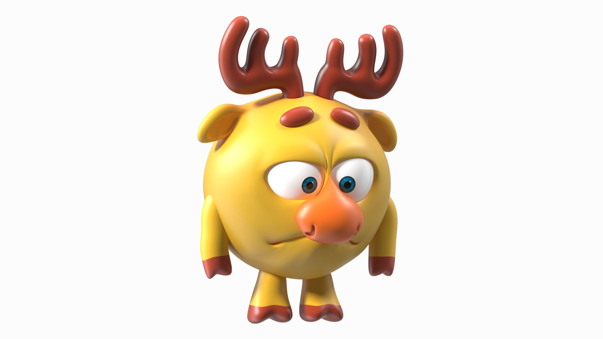 Cartoon Character Dokko Sad Pose Model - TurboSquid 2121365