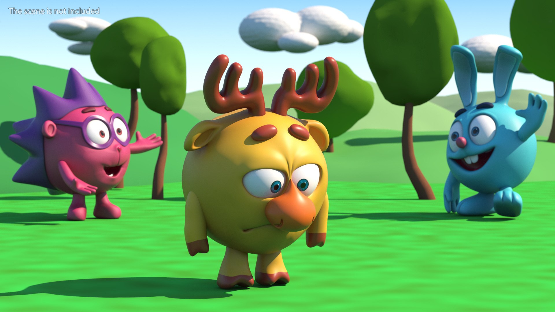 Cartoon Character Dokko Sad Pose Model - TurboSquid 2121365