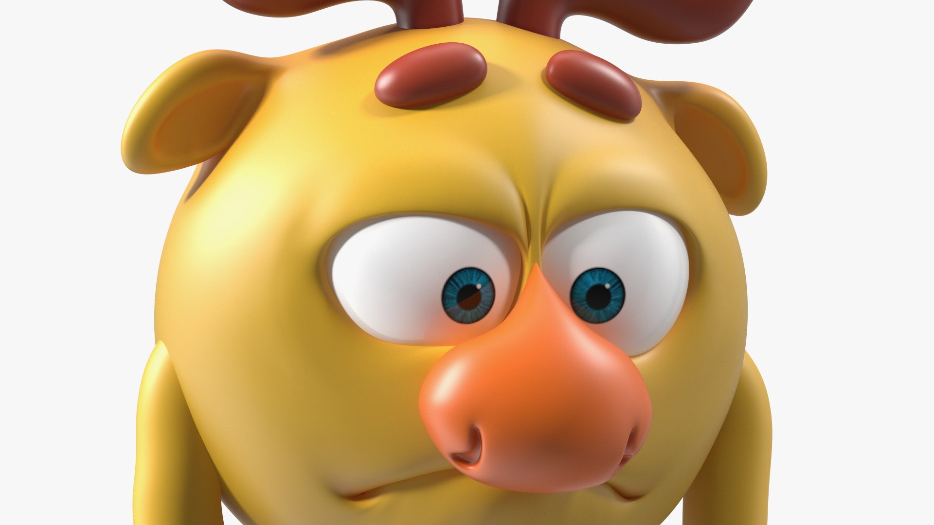 Cartoon Character Dokko Sad Pose Model - TurboSquid 2121365